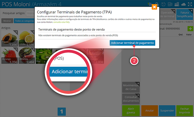 Como adicionar um Terminal de Pagamento Automático (TPA) no POS Mo...