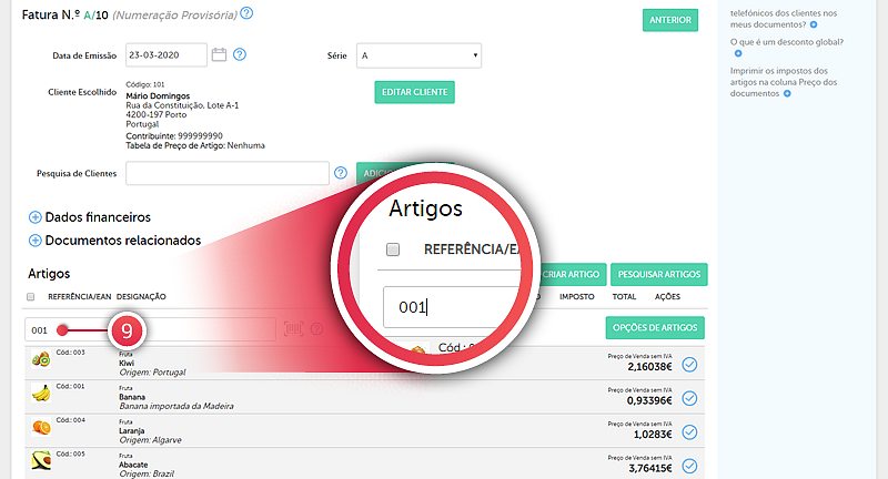 Como inserir uma fatura? | Moloni | Software de Facturação Online