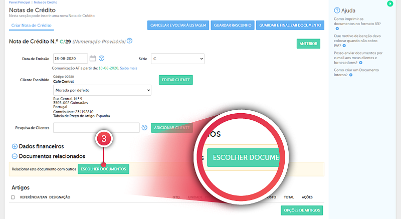 Como criar uma Nota de Crédito? | Moloni | Software de Facturaçã...