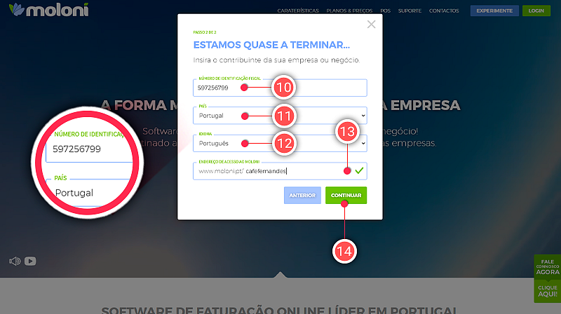 Como subscrever o Moloni | Moloni | Software de Facturação Online