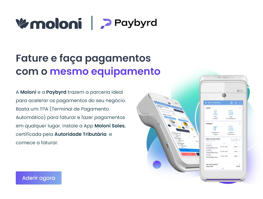 Moloni e Paybyrd | Integração de Pagamentos