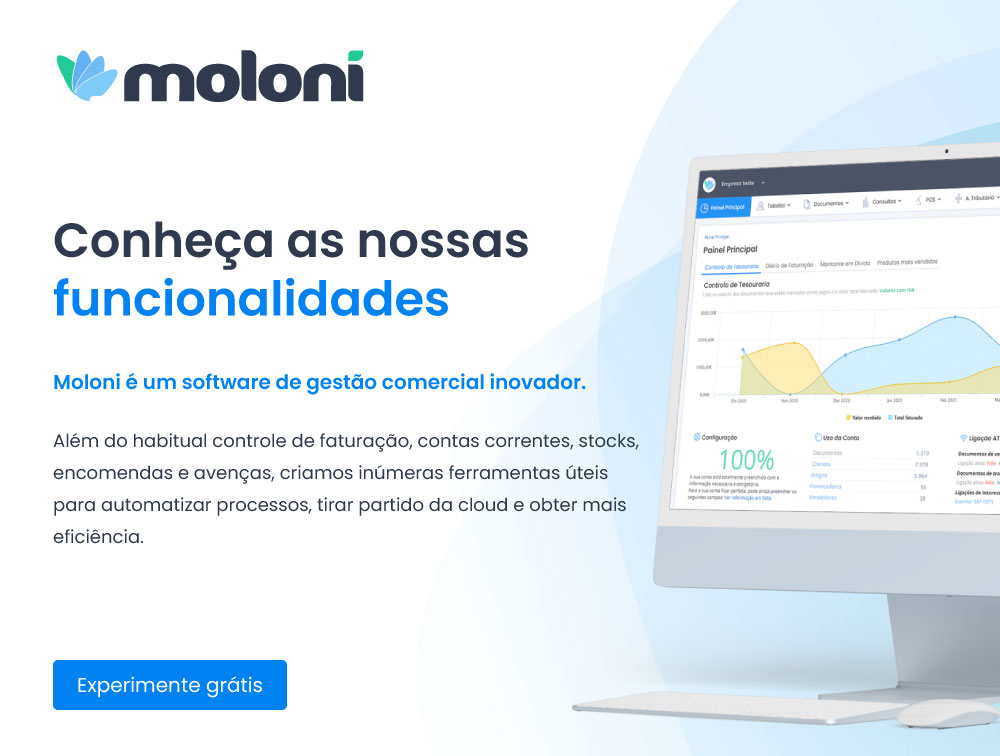 Caraterísticas do Moloni | Software de Facturação Online